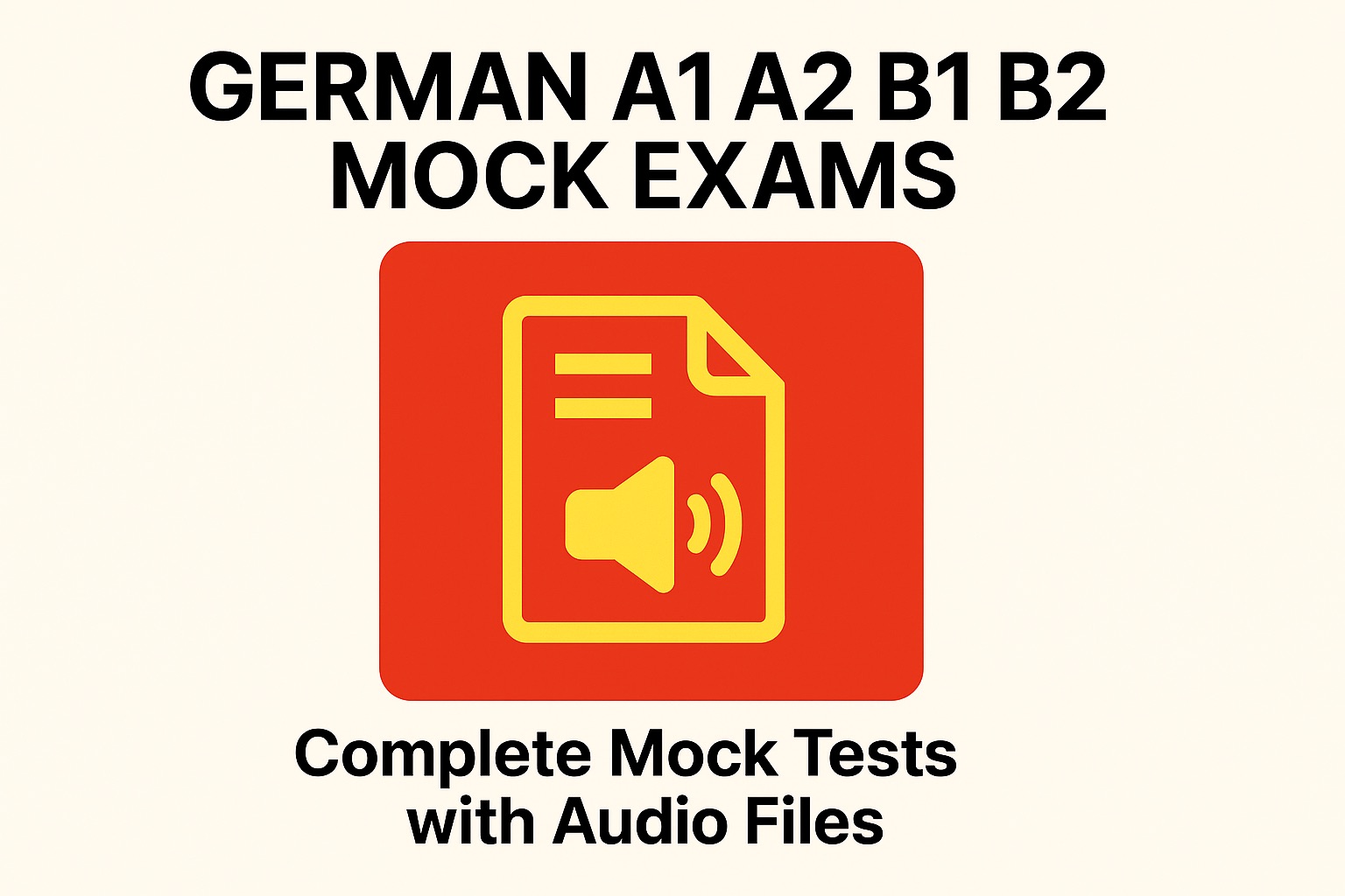 German Exam Practice | Complete Mock Exams with Audio - All Levels
